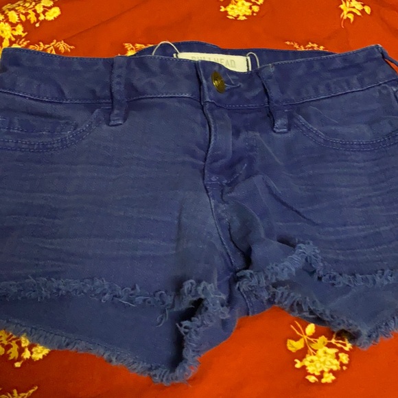 Bullhead | Shorts | Bullhead Blue Frayed Hem Short Shorts | Poshmark